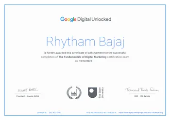 Portfolio - Rhytham Bajaj | Codebasics