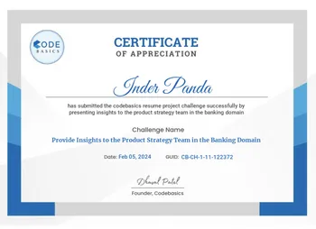 Portfolio - Inder Panda | Codebasics