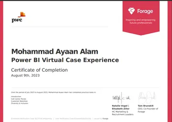 Portfolio - Mohammad Ayaan alam | Codebasics