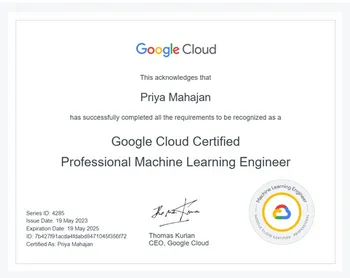 Portfolio - Priya Mahajan | Codebasics