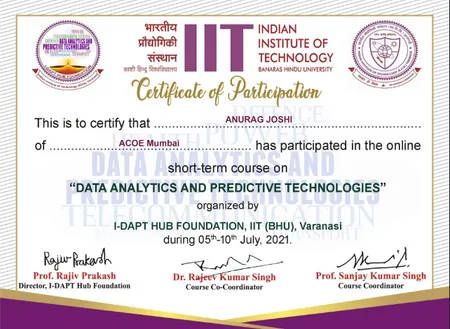 Portfolio - ANURAG JOSHI | Codebasics