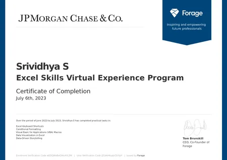 Portfolio - Srividhya S | Codebasics