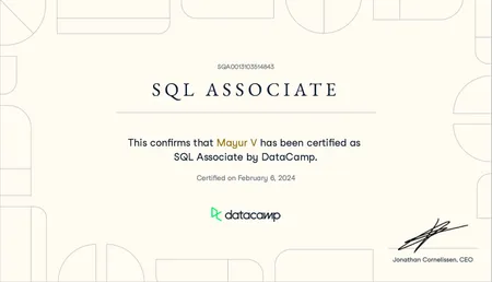 Portfolio - Mayur V | Codebasics