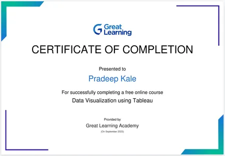 Portfolio - Pradeep Kale | Codebasics