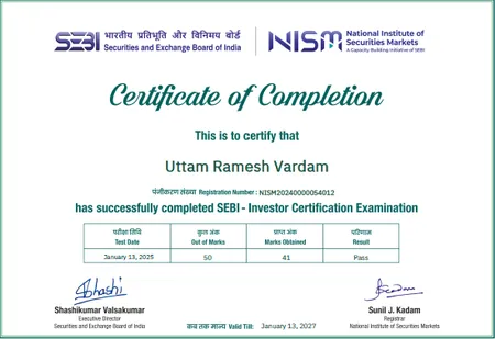 Portfolio - UTTAM RAMESH VARDAM | Codebasics