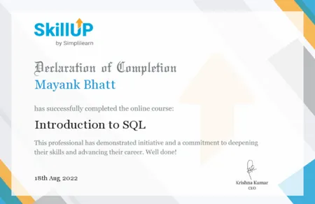 Portfolio - Mayank Bhatt | Codebasics