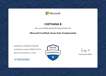 Portfolio - chethana b | Codebasics