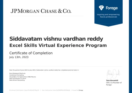 Portfolio - Siddavatam Vishnu Vardhan Reddy | Codebasics