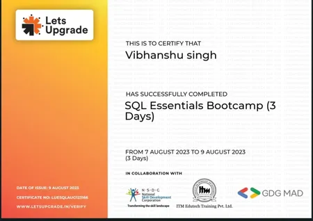 Portfolio - Vibhanshu Singh | Codebasics