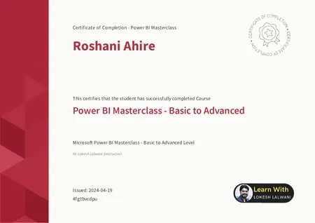 Portfolio - Roshani Ahire | Codebasics