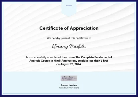 Portfolio - Umang Badola | Codebasics