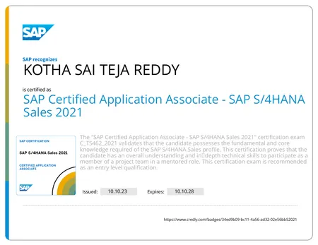 Portfolio - Kotha Sai Teja Reddy | Codebasics