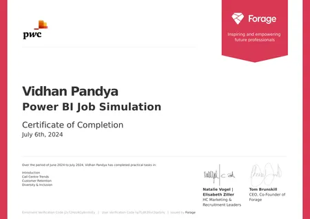Portfolio - Vidhan Pandya | Codebasics