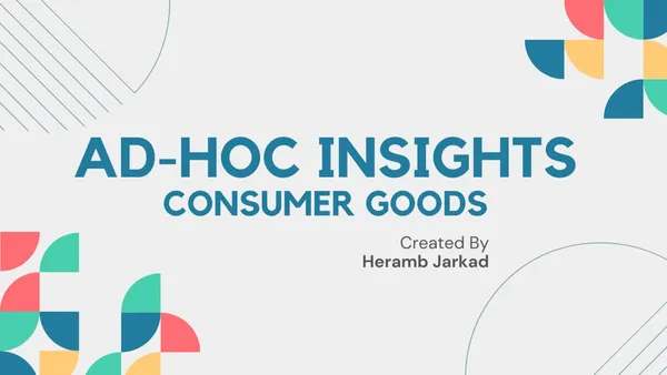 Portfolio - Heramb Jarkad | Codebasics