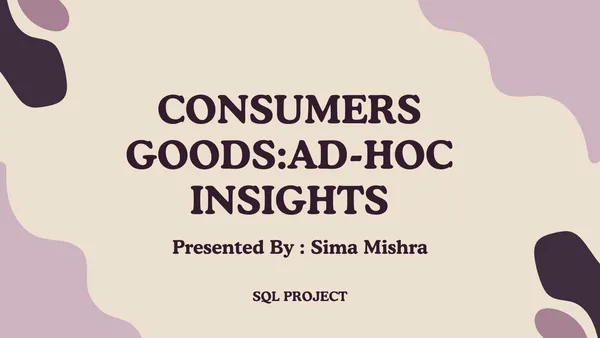 Portfolio - Sima Mishra | Codebasics