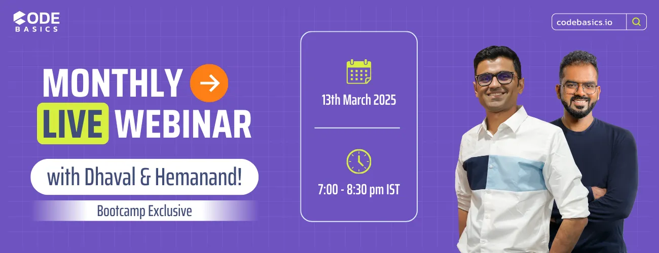 DA Bootcamp Monthly Webinar - March 2025 | Codebasics