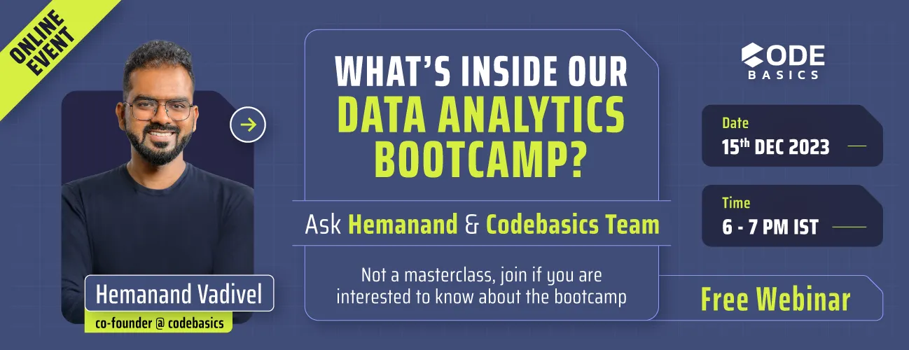 What’s Inside our Data Analytics Bootcamp? Ask Hemanand & Codebasics ...